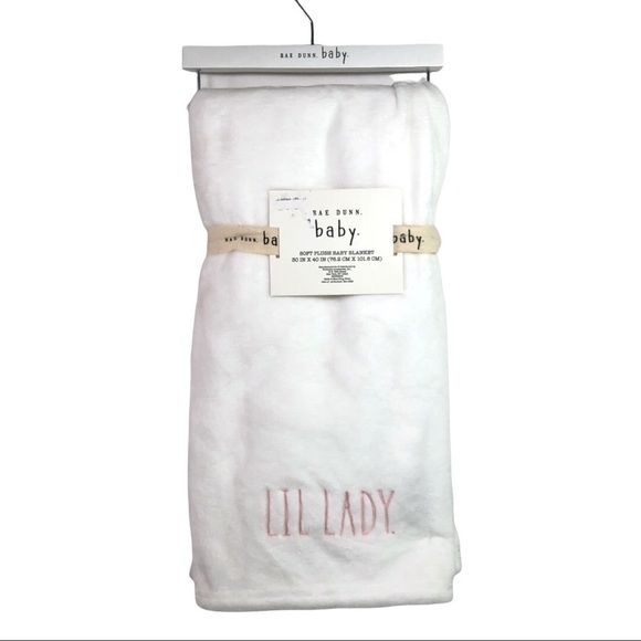 Rae Dunn | Other | Rae Dunn Baby Lil Lady Plush Baby Blanket | Poshmark